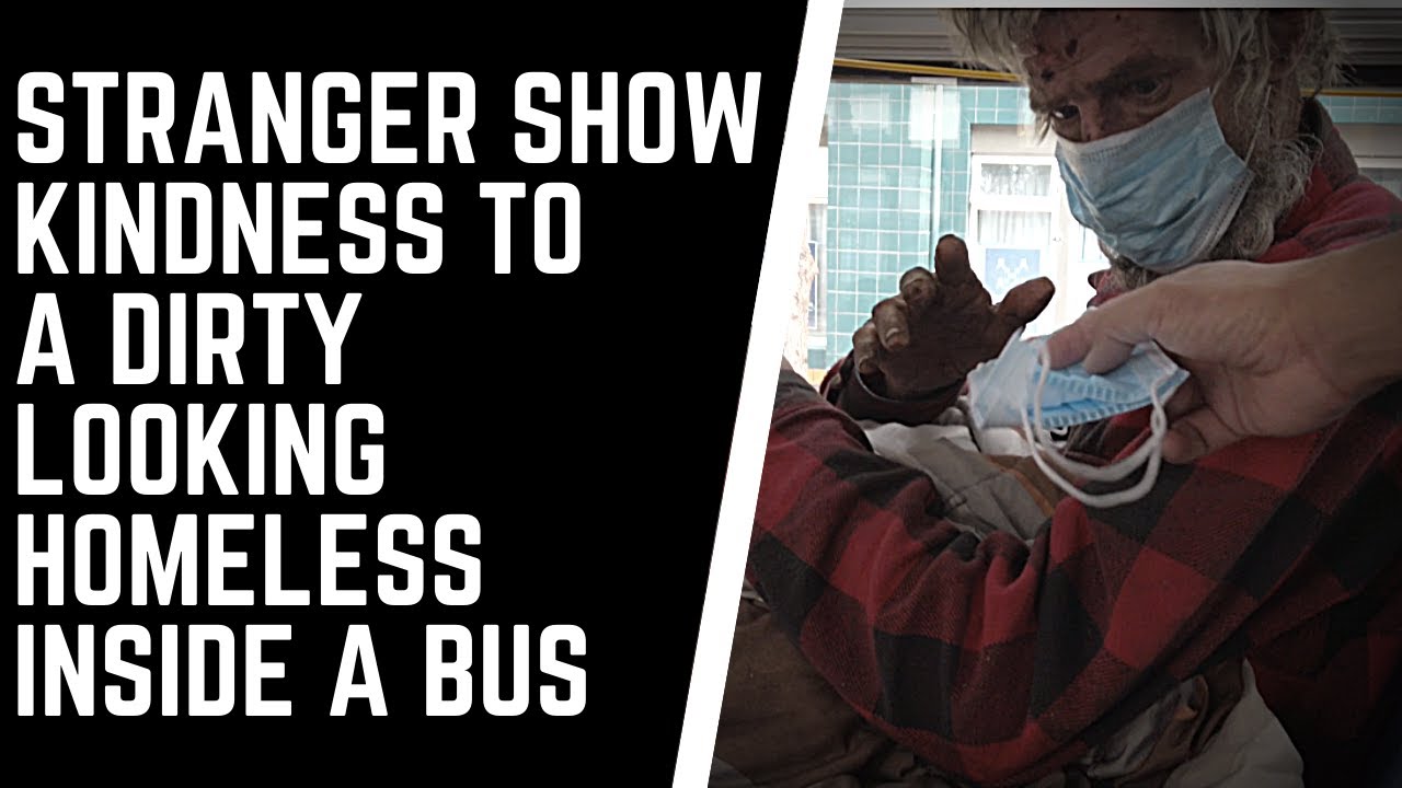 Stranger show kindness to this Homeless Man riding a Muni Bus in SF San ...