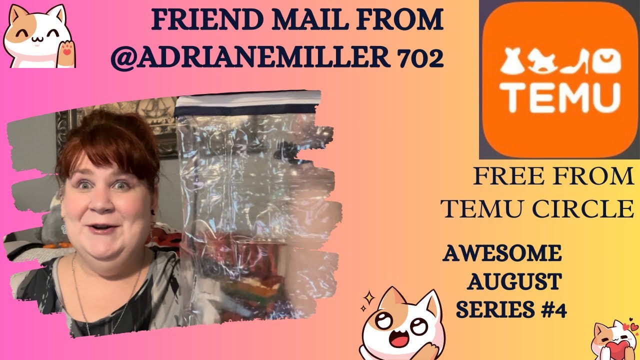 $0 Haul from Temu Circle & @adrianemiller702 Friend Mail !!! 🌻 - YouTube
