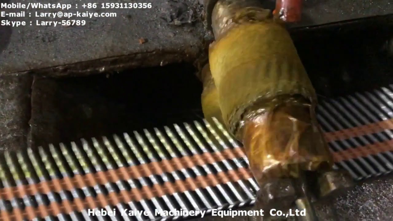 Automatic Plastic Strip Nail Machine - YouTube