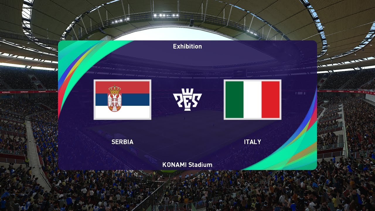 Serbia U17 vs Italy U17 (21/05/2023) U17 European Championship PES 2021 ...