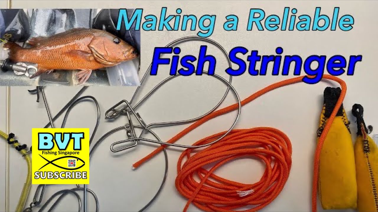 FISH STRINGER MAKING - BVT KAYAK FISHING (SINGAPORE) - YouTube