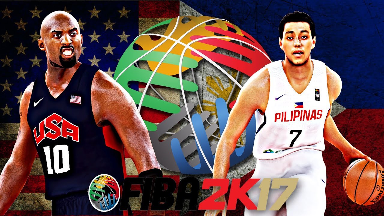 FIBA 2K17 Gilas Pilipinas vs USA Olympic Team 2012 - YouTube