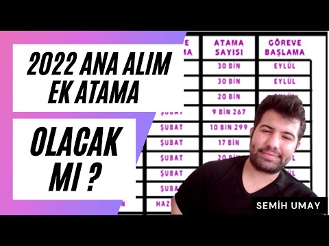 2022 ANA ALIM | EK ATAMA | OLUR MU? Düşüncelerim