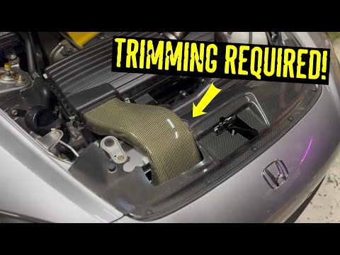 CLEAN AP2 Honda S2000 gets a SPOON Carbon Intake Air Duct + J's Racing Cooling Plate! | Install DIY