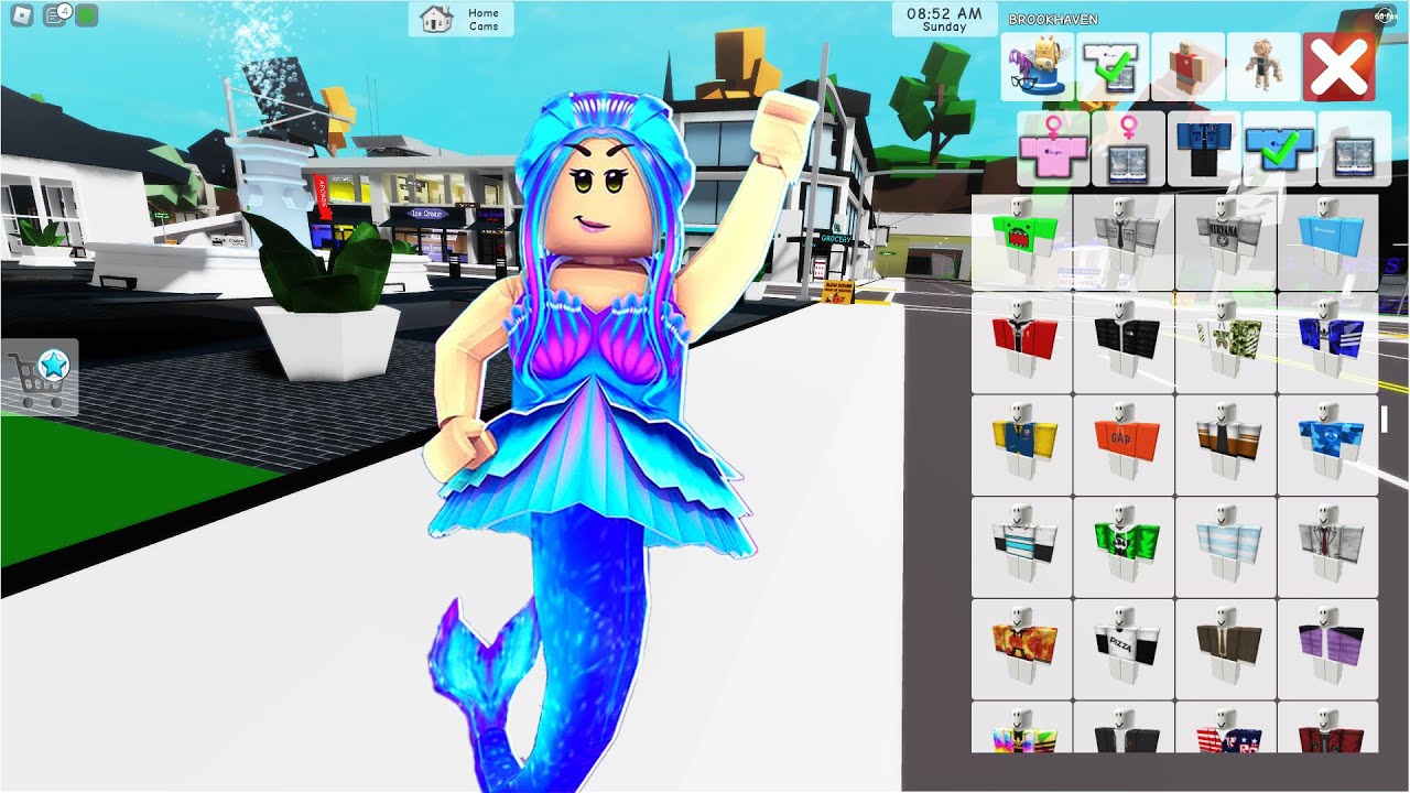 How to be a mermaid in Brookhaven 🏡RP - YouTube