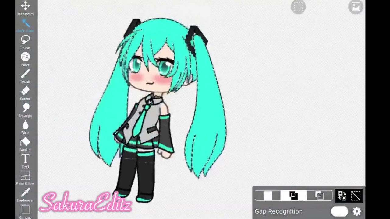 Part 1 of editing vocaloids in Gacha ll Hatsune Miku - YouTube
