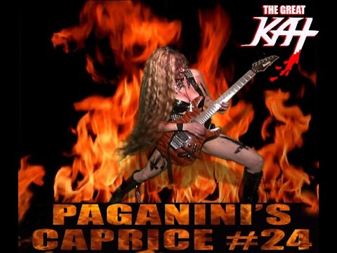 The Great Kat Paganini's Caprice #24 -Great Kat is the ONLY Guitar/Violin Virtuoso in the WORLD!