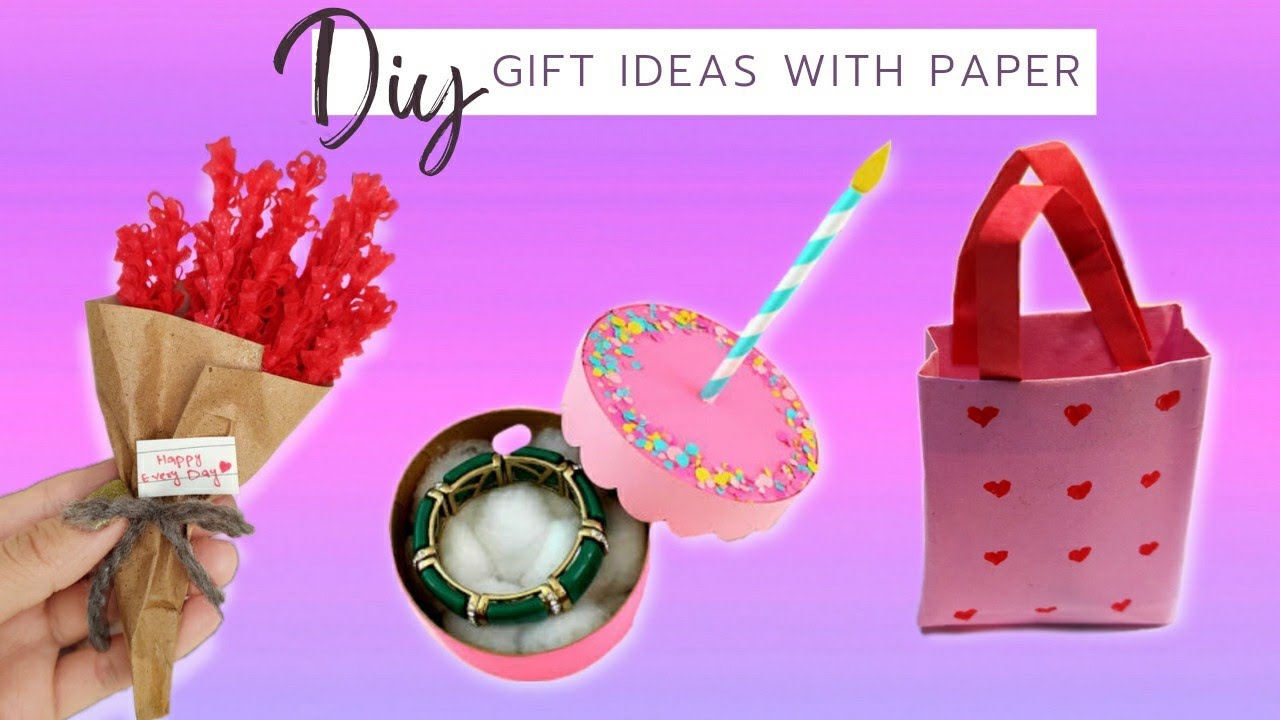 3 Gift Ideas with Paper - Easy DIY Gift Ideas - YouTube