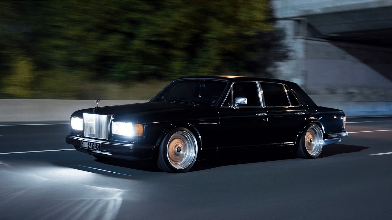 Nocturnal Opulence | 1 of 1 Bagged Rolls Royce Silver Spirit Night Run ...