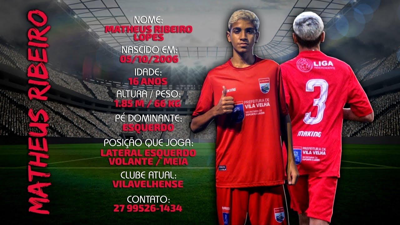 MATHEUS RIBEIRO - LATERAL ESQUERDO, VOLANTE E MEIA (2006) - YouTube