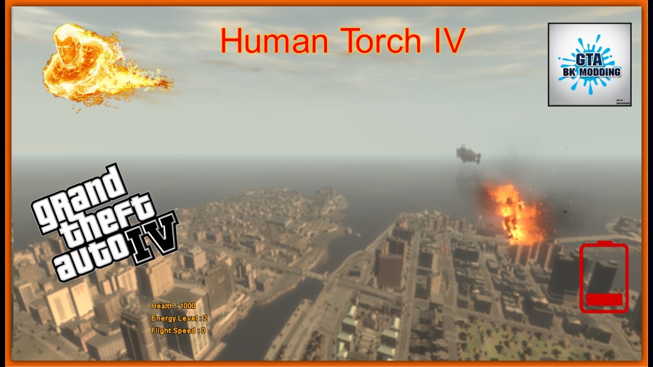 Human Torch IV Script - GTA IV - YouTube