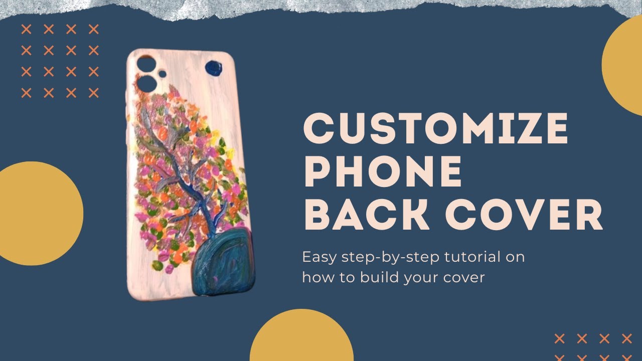 DIY Custom Painted Smartphone Back cover | Easy Design Tutorial - YouTube