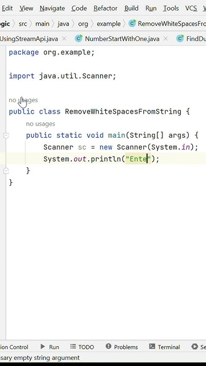 Remove WhiteSpace from String || Java || Logical || Interview Question ...