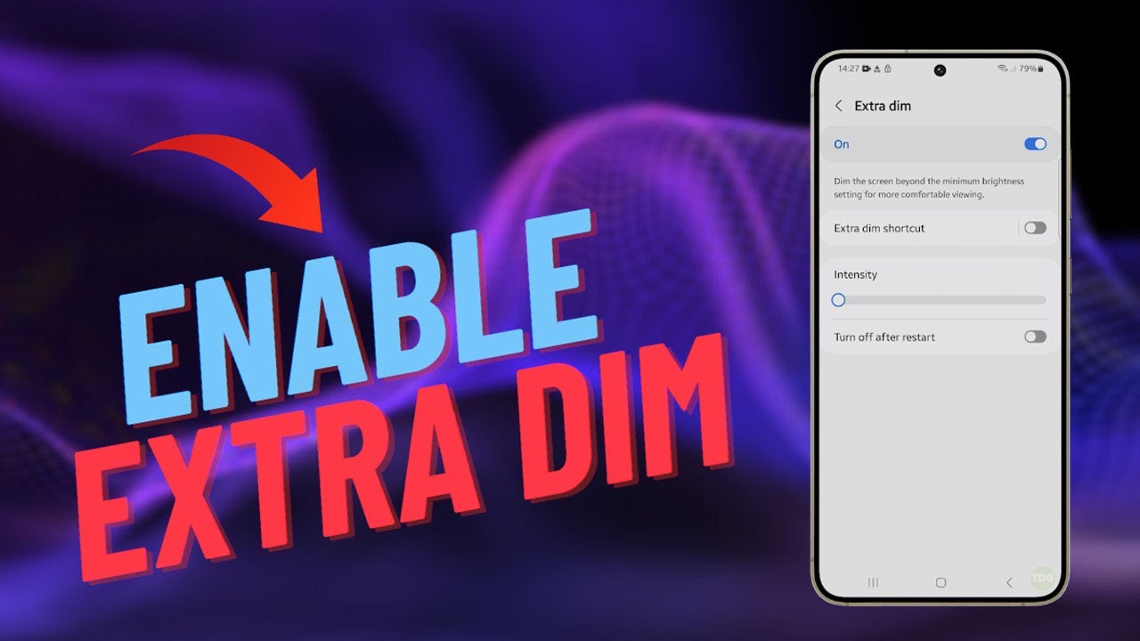 How to Enable/Disable Extra Dim On A Galaxy S24 - YouTube