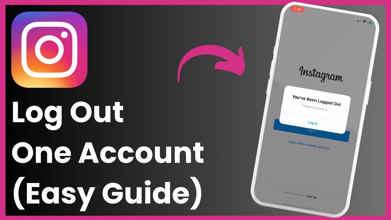 How To Log Out Of One Account On Instagram ! - YouTube