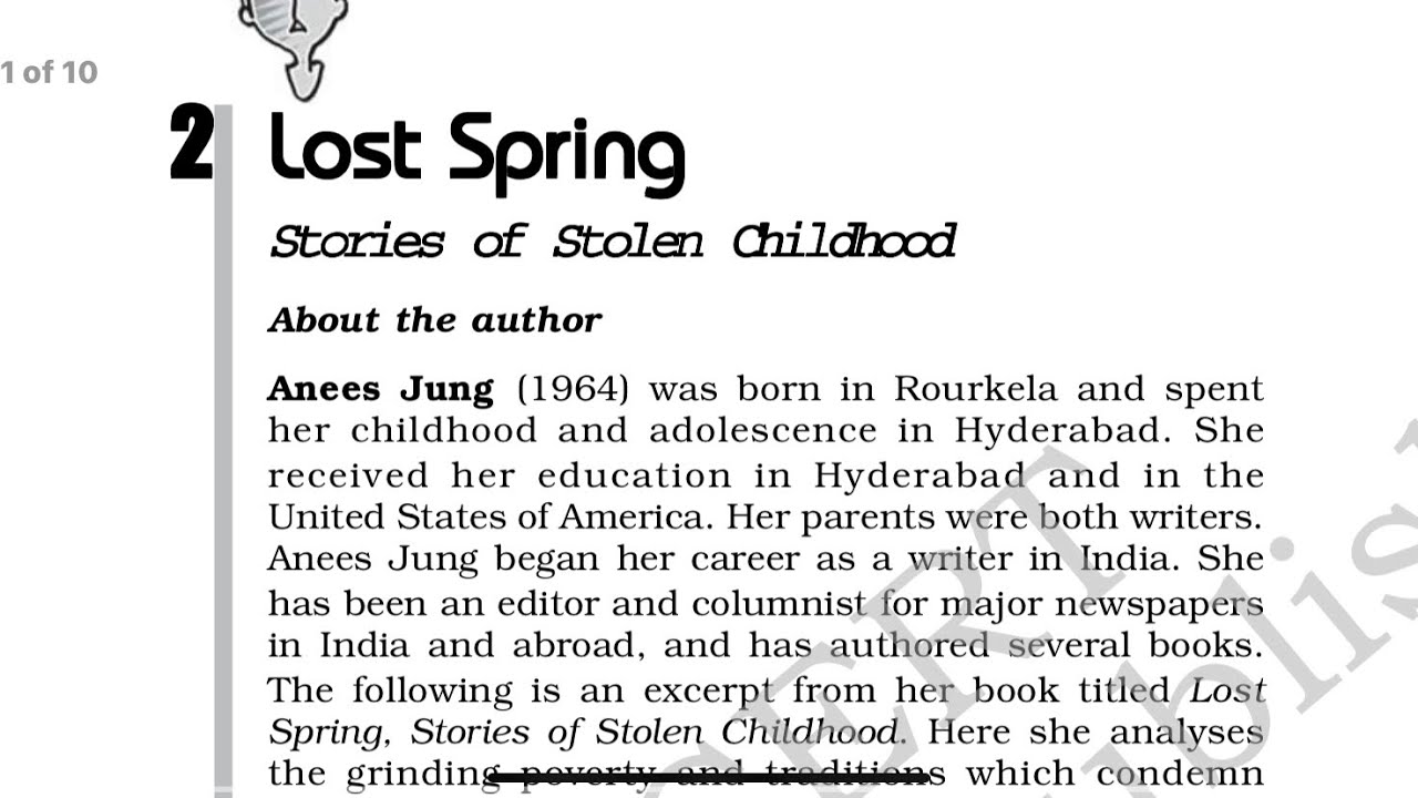 Lost Spring - Full Chapter Explanation (Class 12 English) || Class 12 ...