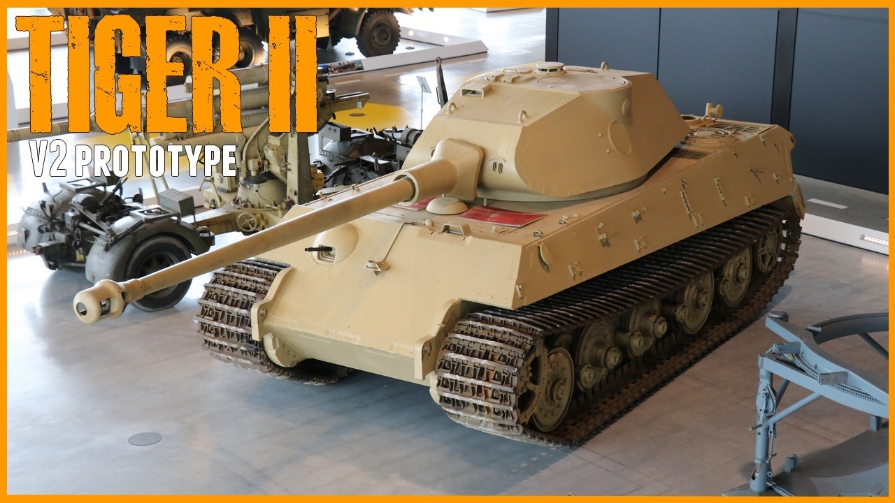 Tiger II "Porsche" V2 Early Krupp Turret Prototype - Walkaround. - YouTube