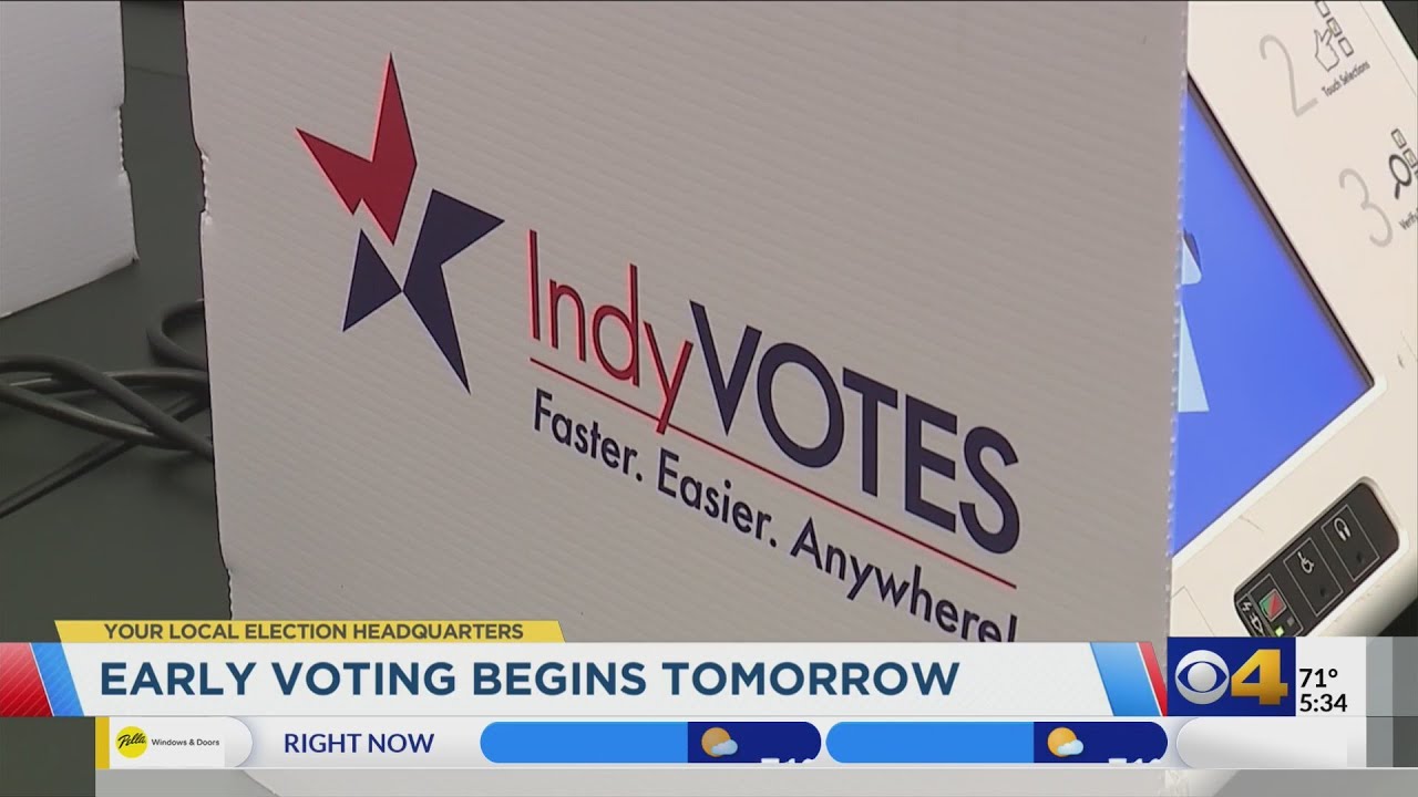 Early Voting will begin in Indiana on Tuesday - YouTube