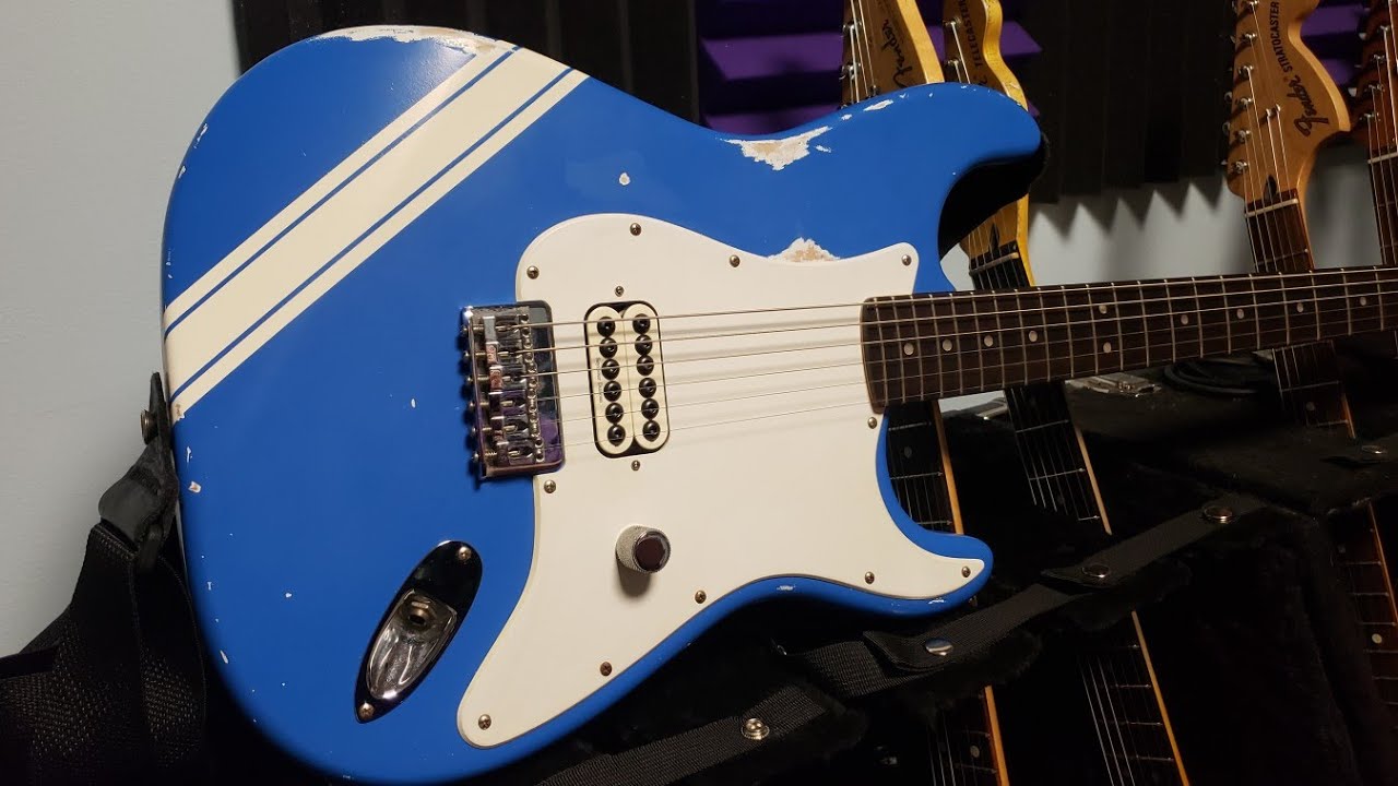Blue Relic Tom Delonge Fender Strat - YouTube
