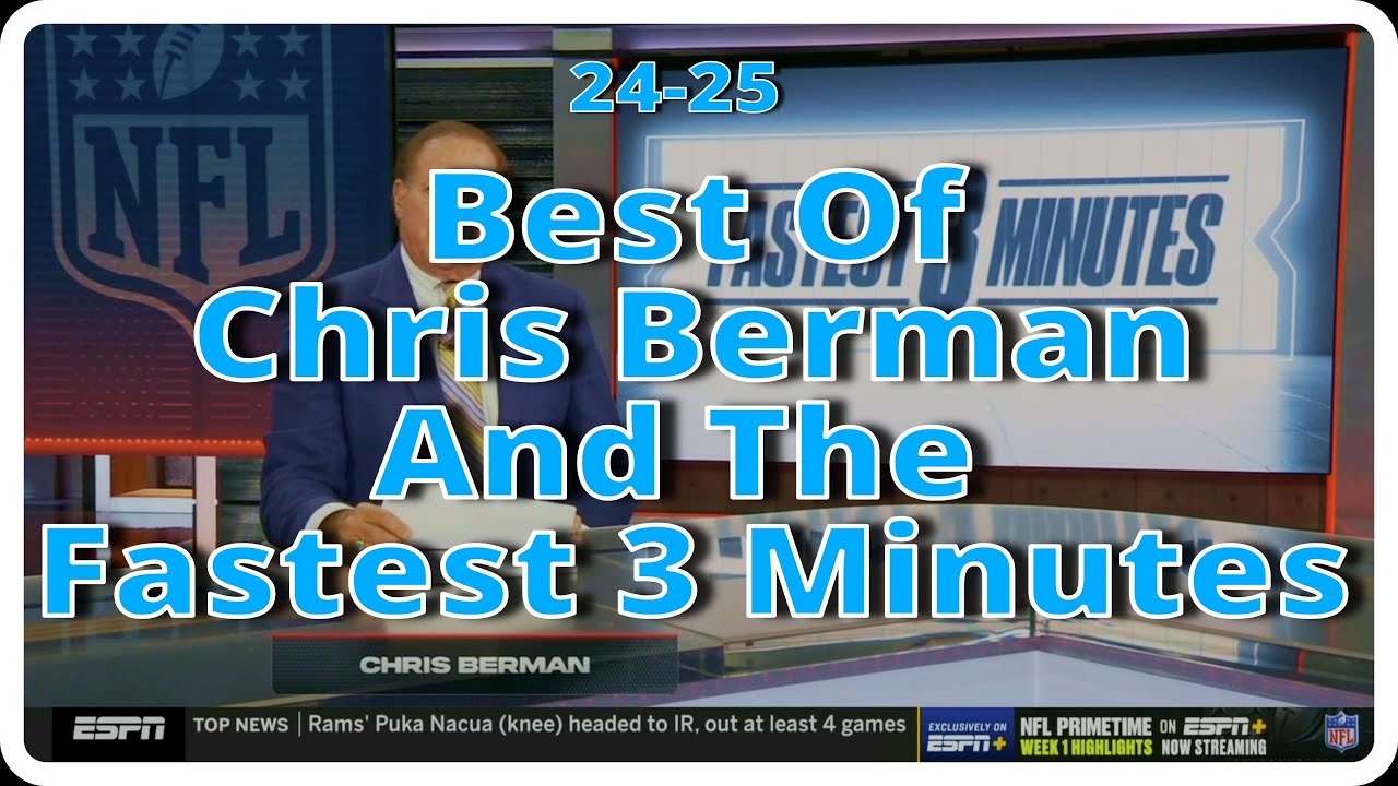 BEST of Chris Berman and The Fastest 3 Minutes 24-25 Season - YouTube