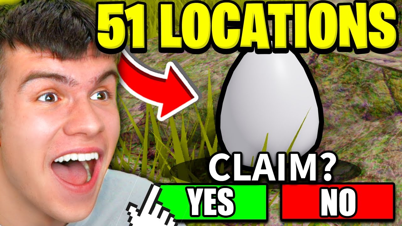 ALL *51* EGG LOCATIONS In Roblox Booga Booga Reborn! Easter Egg Hunt ...