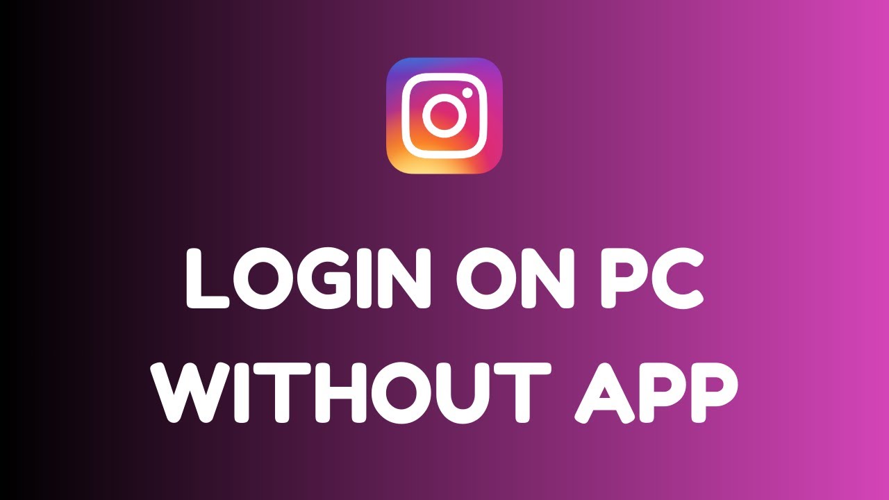 How to Login Instagram on PC Without App - YouTube