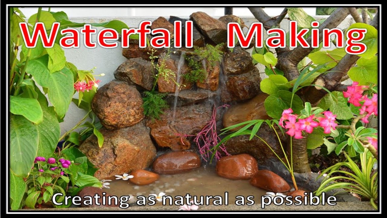 Waterfall making at home - YouTube