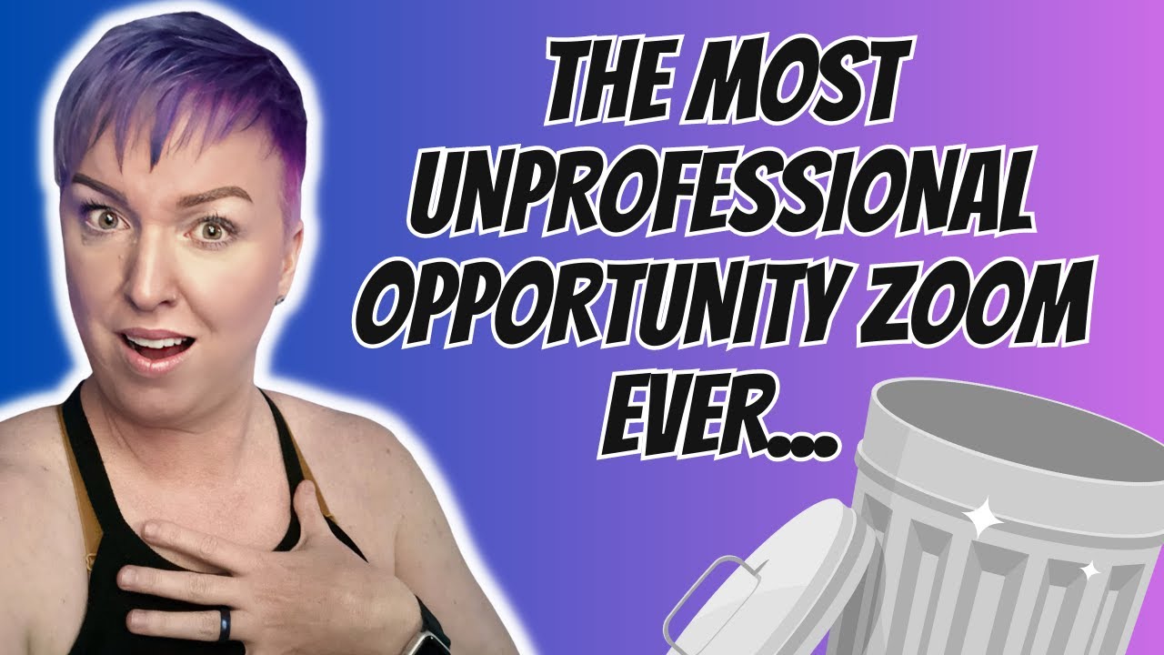 The Most Unprofessional Opportunity Zoom Ever... | #antimlm | #erinbies ...