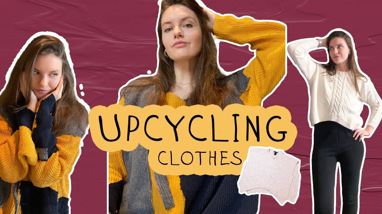 upcycling clothes | patchwork sweater - YouTube