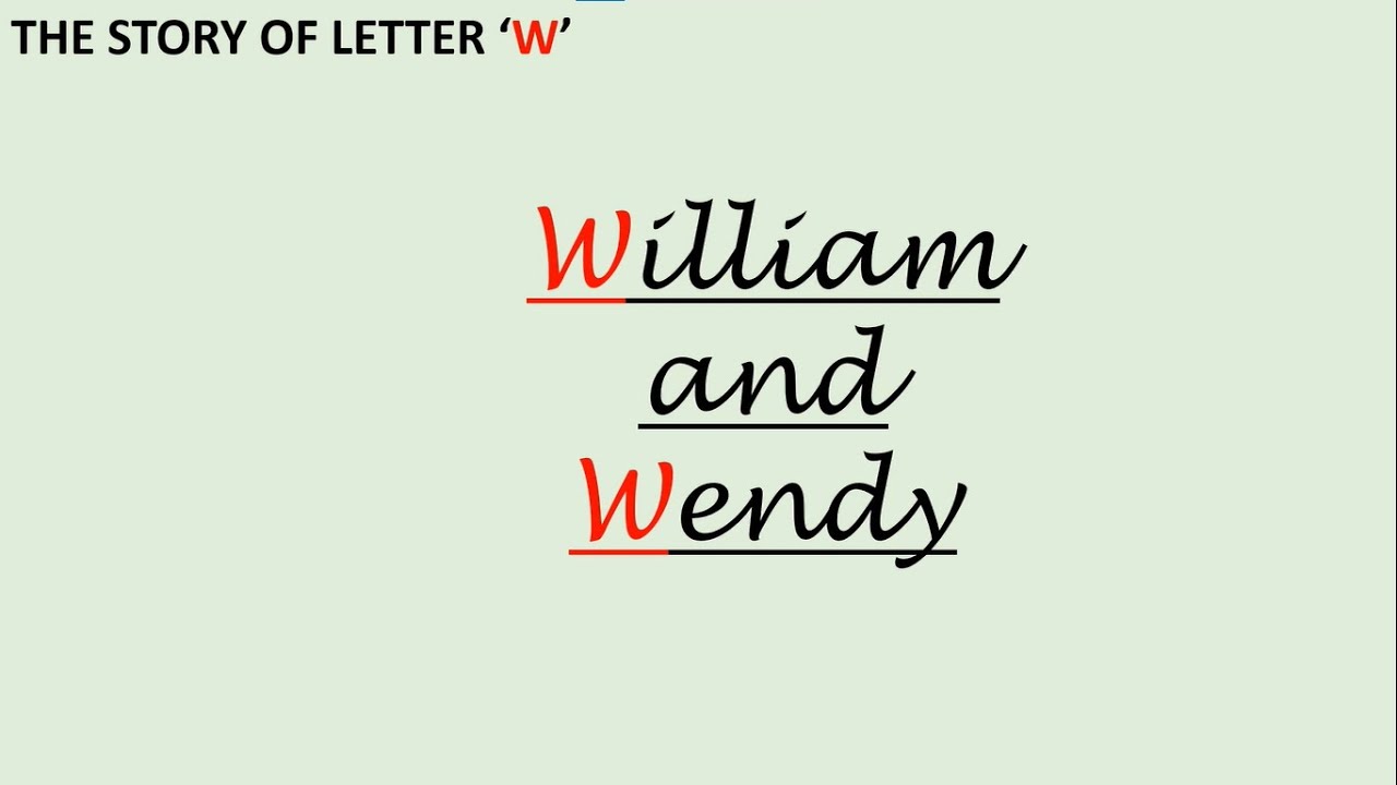 The Story of Letter 'W' #stories for kids 2022 #funlearning2022 #e ...