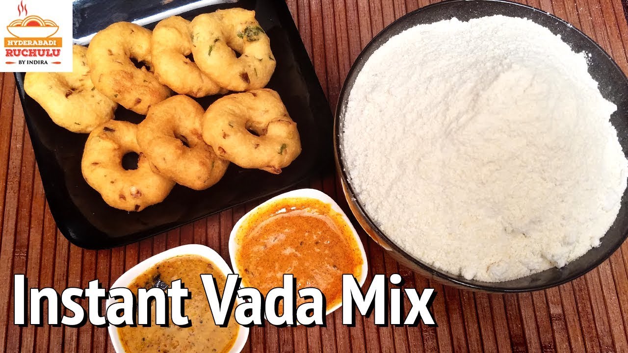 Instant Vada Mix Recipe | Instant Vada Recipe | How to make Instant ...