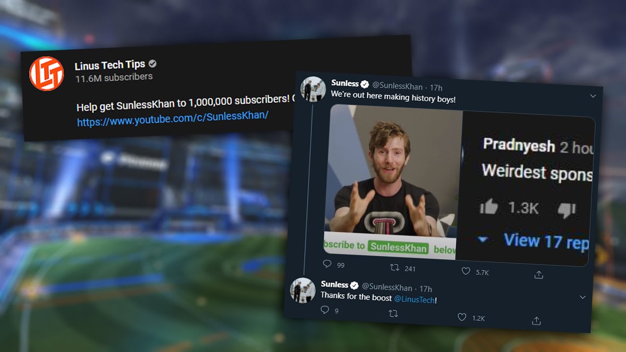 SUNLESSKHAN BOUGHT A LINUS TECH TIPS SPONSOR... - YouTube