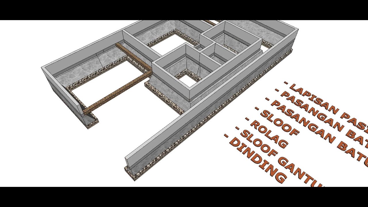 Animasi Rencana Pondasi - YouTube