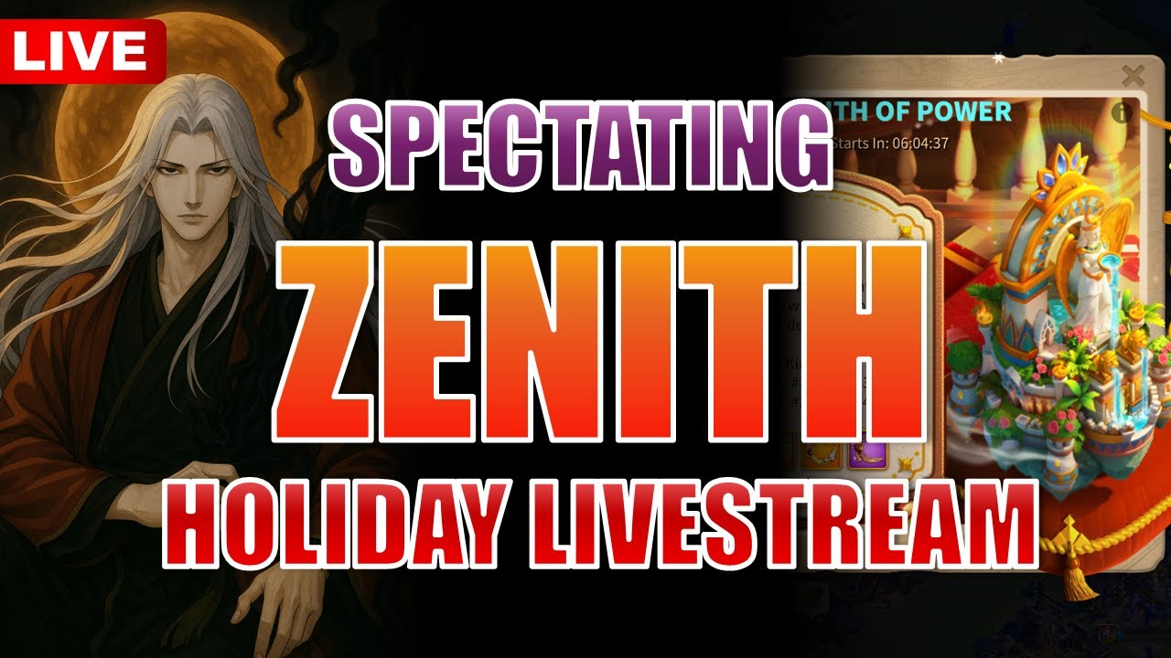 [LIVE] Zenith Day 2! Christmas Stream With Zenith Pushes & Egg Events ...