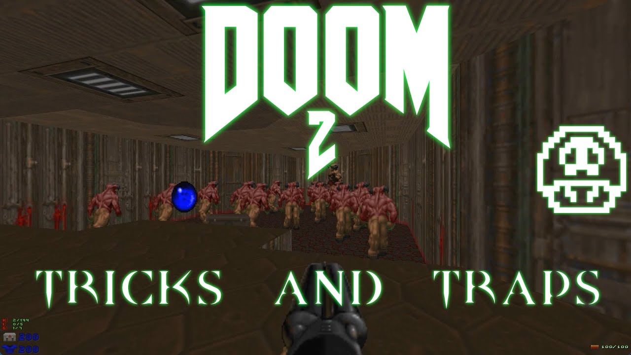 Doom 2 Lvl 8 Tricks and Traps - 100% by SpectroxRb - YouTube
