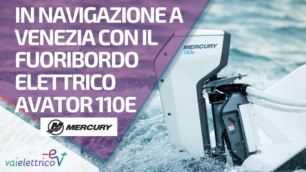 In navigazione a Venezia con il fuoribordo elettrico Avator 110e di ...