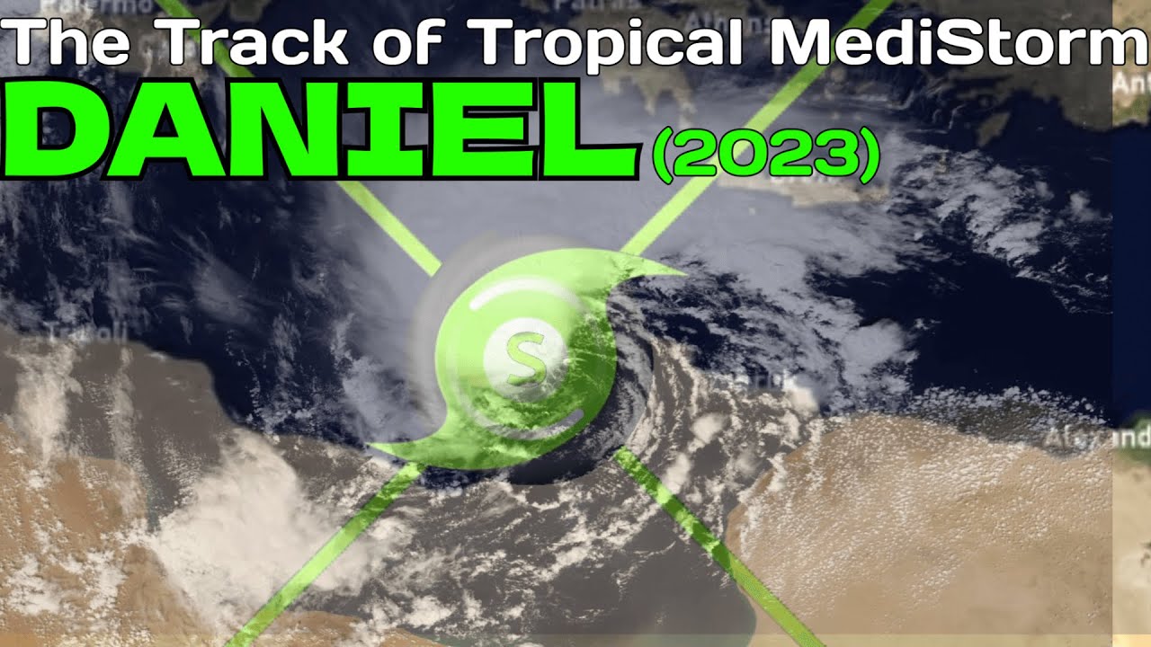 The Track of Tropical Medistorm Daniel - YouTube