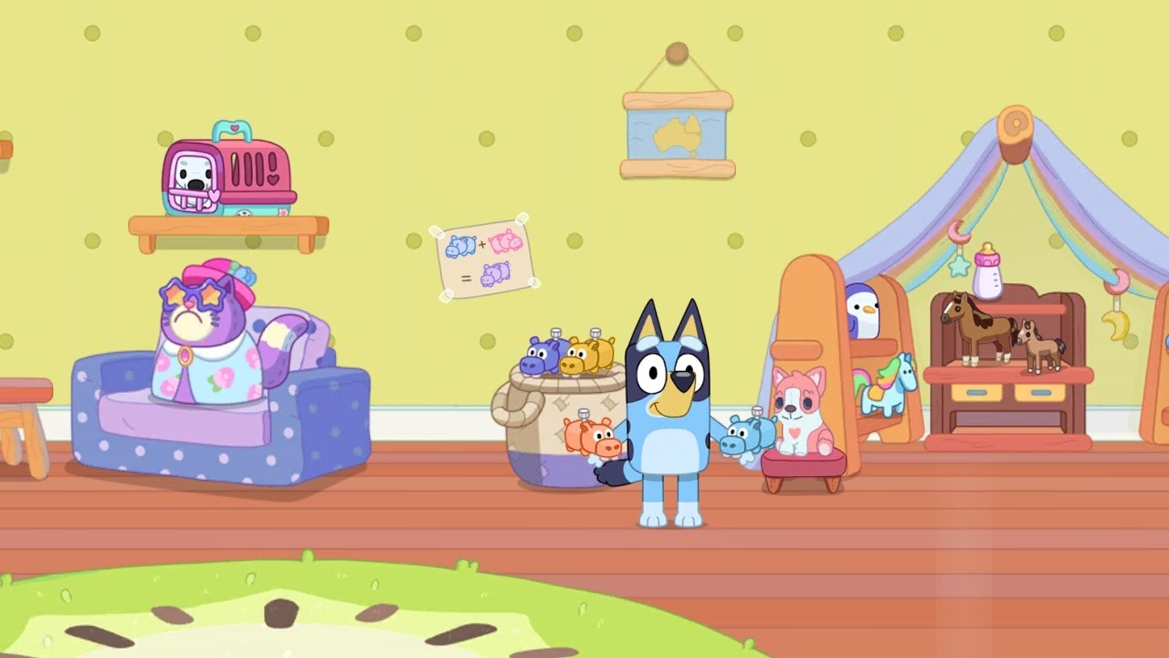 Decorating Bluey’s Playroom! Cute & Colorful Room Transformation - YouTube