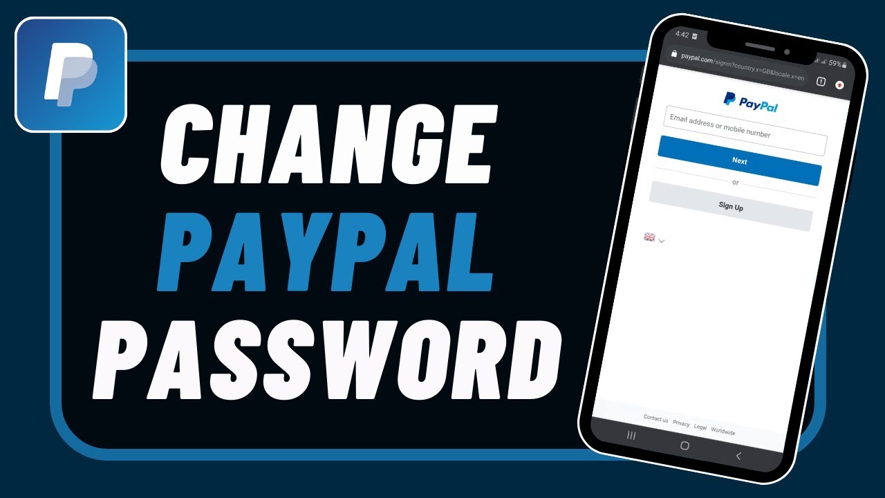 How to Change PayPal Account Password ! - YouTube