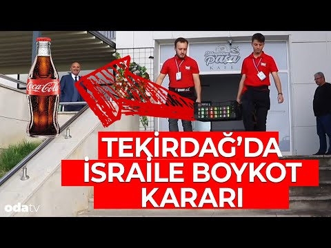 Tekirdağ'da İsrail menşeli ürünler için boykot kararı