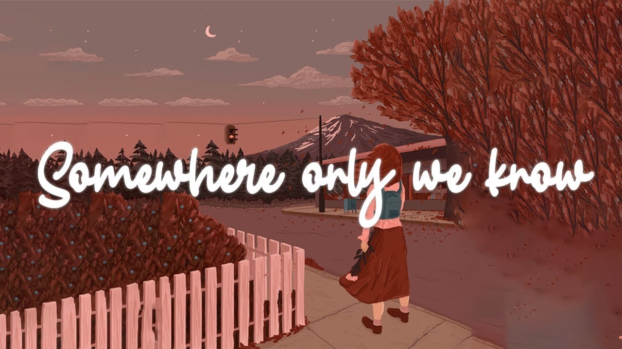 Lily Allen - Somewhere Only We Know (lyric video) Acordes - Chordify
