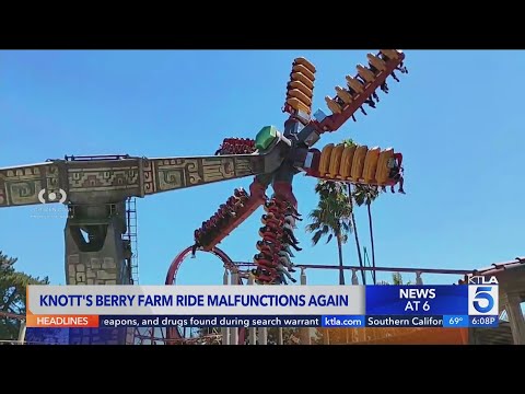 Knott's Berry Farm riders stuck after ride malfunctions
