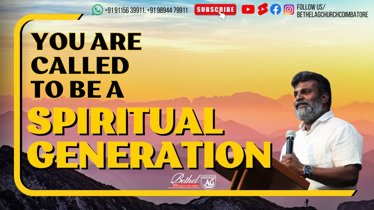 MINUTES WITH GOD | YOU ARE CALLED TO BE A SPIRITUAL GENERATION | REV ...