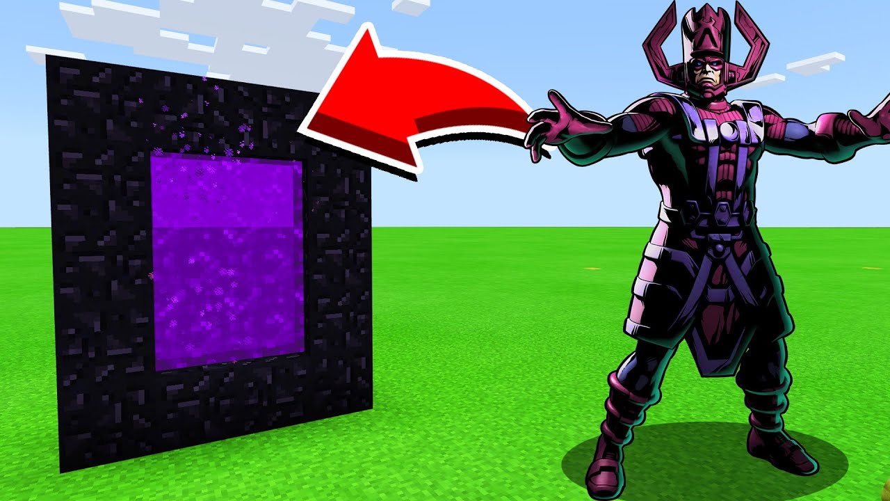 How To Make A Portal To GALACTUS in Minecaft Pocket Edition/MCPE - YouTube