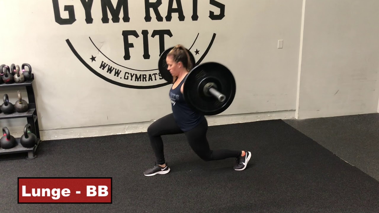 Lunge - BB | GRF Exercise Database - YouTube
