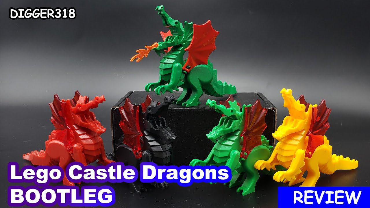 Lego Castle Dragons DY501 504 Toy Review 4K - YouTube