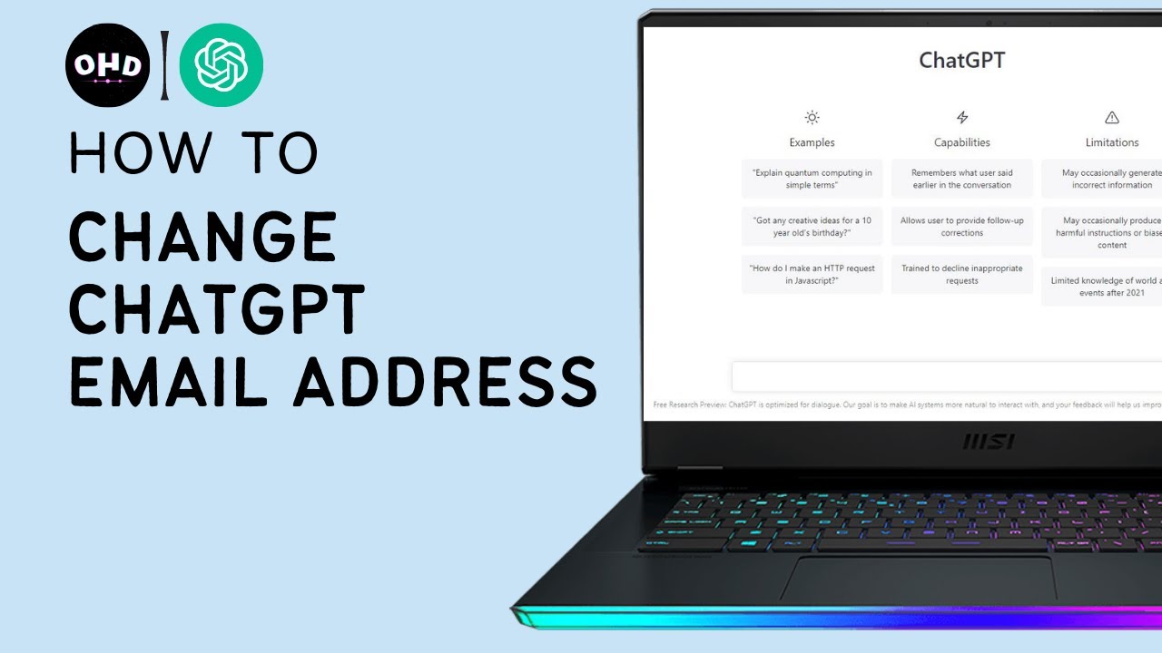 📧 How to Change Your ChatGPT Email Address (2023) | Manage Your Account ...