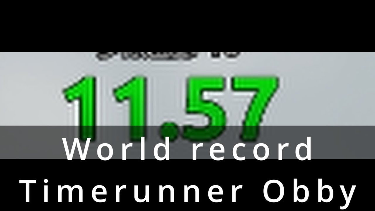 World record Time runner - YouTube