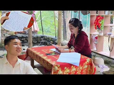 Mui conveyed her heartfelt feelings to Nhat through a love letter, which made her happy