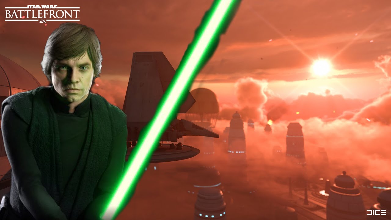 Battlefront 2 - Heroes vs Villains - Luke Skywalker Gameplay (Bespin is ...